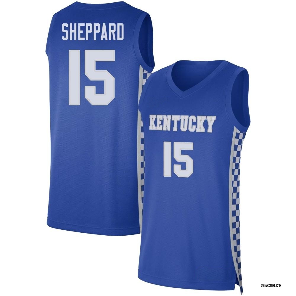 Men's Reed Sheppard Kentucky Wildcats Replica Basketball Jersey - Royal